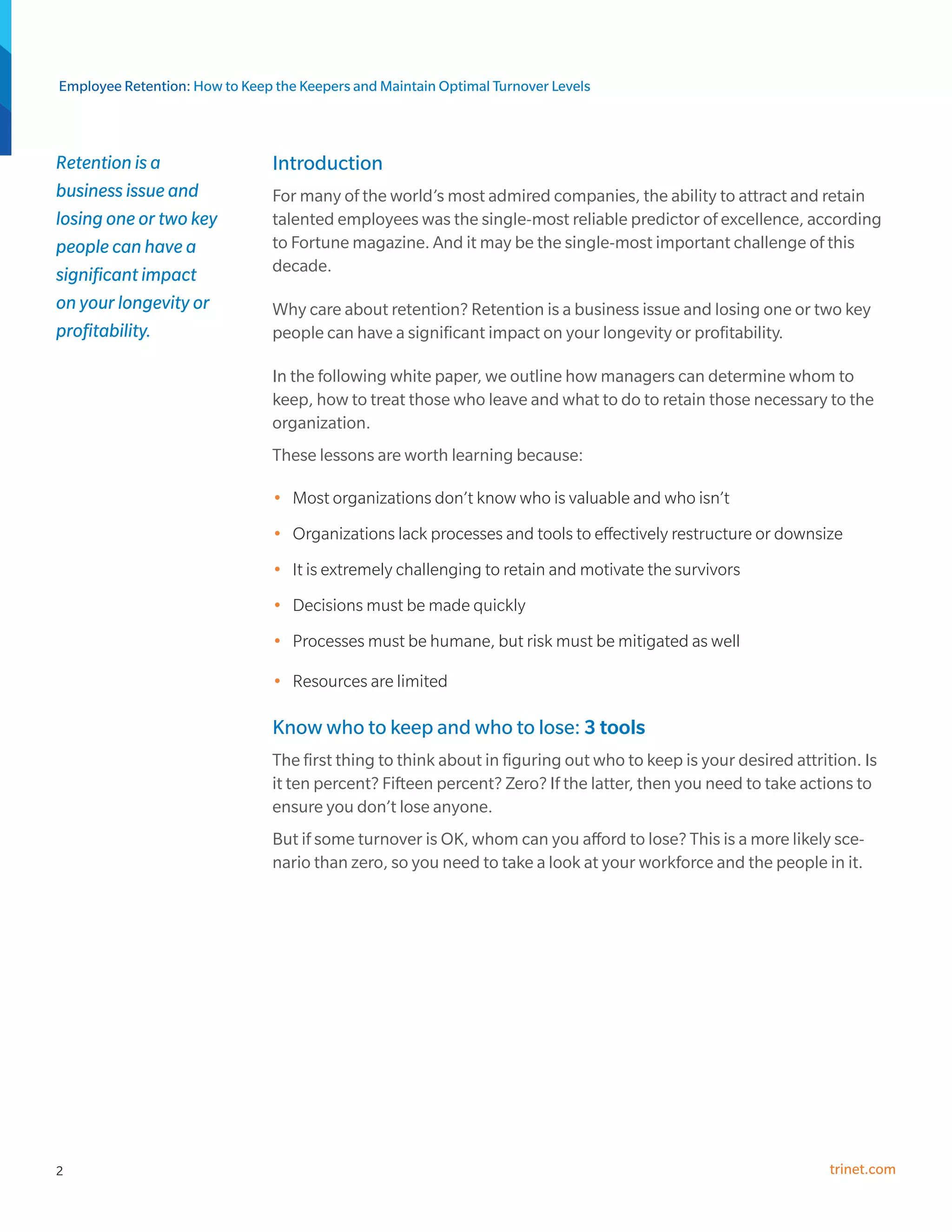 White Paper Employee Retention | PDF