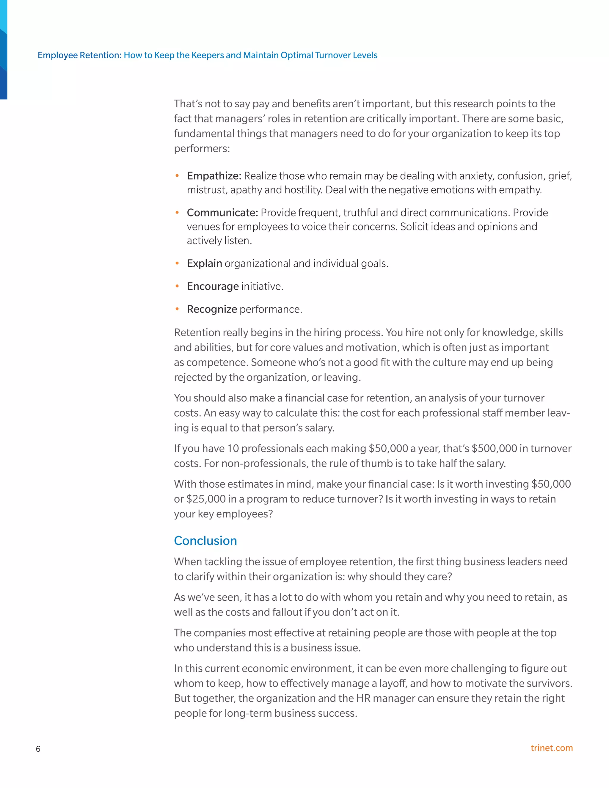 White Paper Employee Retention | PDF