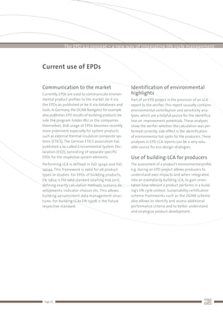 The EPD 2.0 concept – a new way of integrating life cycle management | PDF