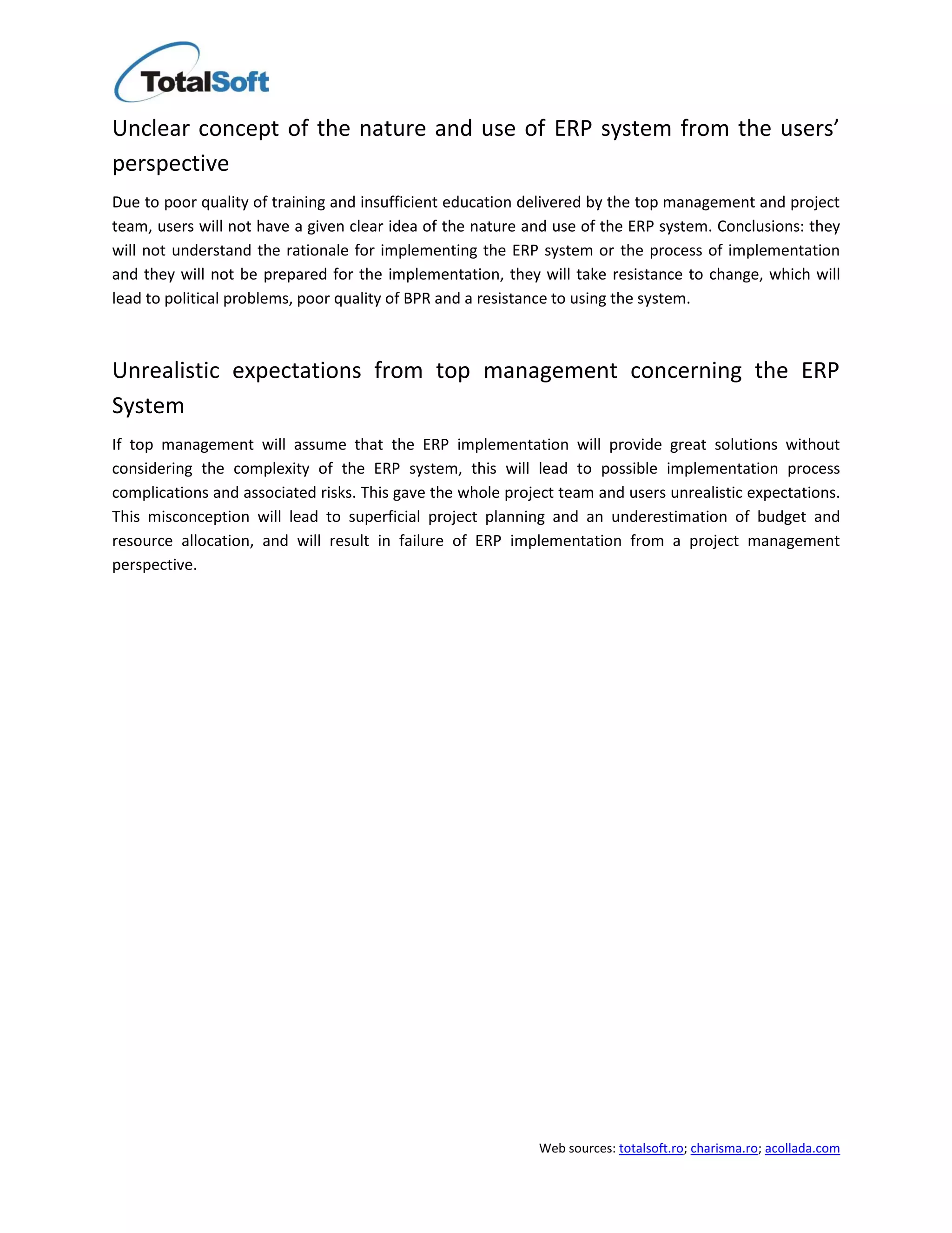 ERP implementation leasing issues | PDF