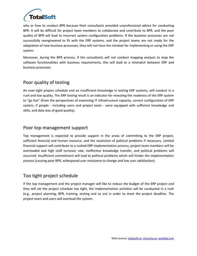 ERP implementation leasing issues | PDF