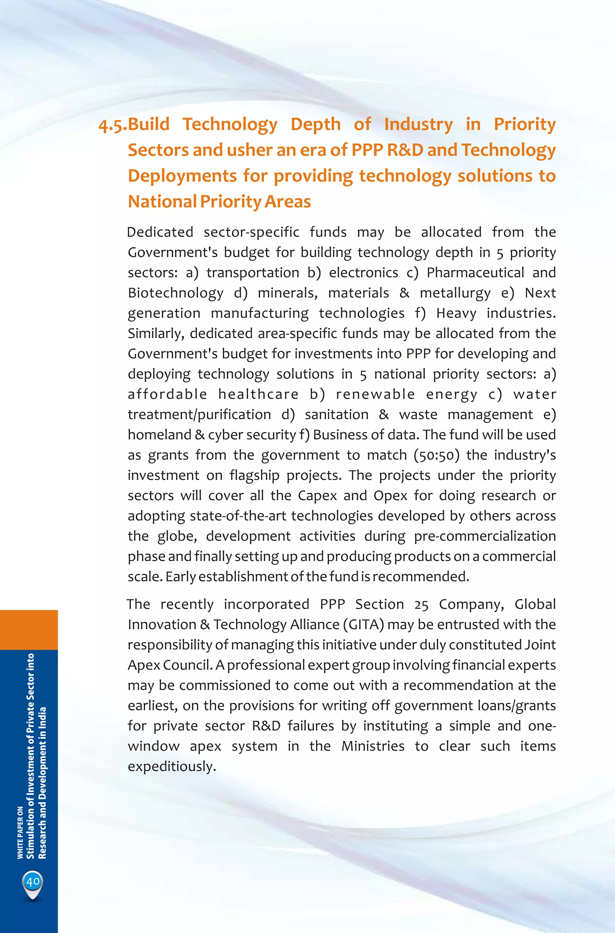 DST-CII White Paper on Stimulating Private sector investment in R&D ...