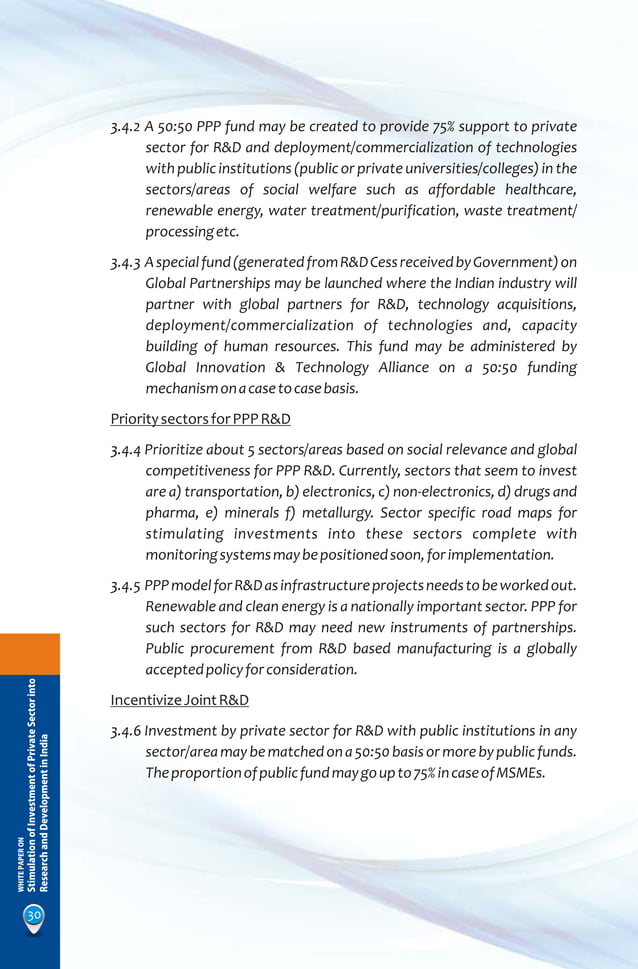 DST-CII White Paper on Stimulating Private sector investment in R&D ...