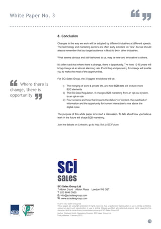 White Paper: Future of B2B marketing #FutureOf | PDF
