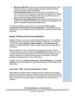 White Paper Distributed Global Leadership Model | PDF