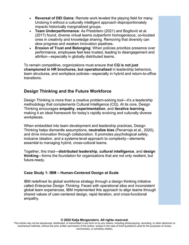 White Paper Distributed Global Leadership Model | PDF