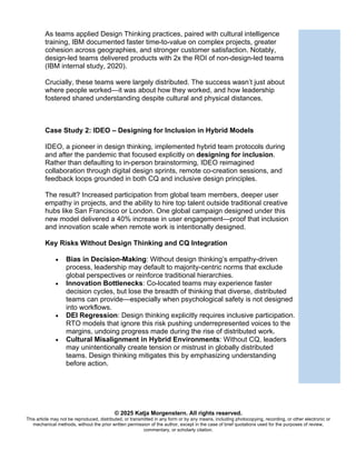 White Paper Distributed Global Leadership Model | PDF