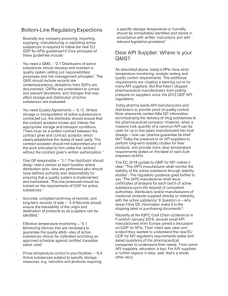 White paper: Good Distribution Practices of APIs | DOCX