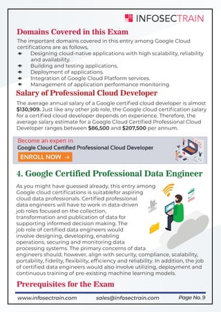 Google Cloud Certifications @ Infosectrain | PDF