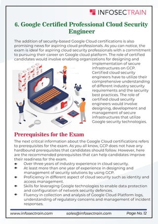 Google Cloud Certifications @ Infosectrain | PDF