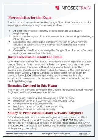 Google Cloud Certifications @ Infosectrain | PDF