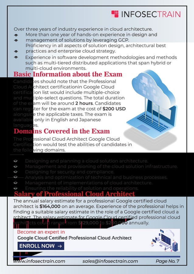 Google Cloud Certifications @ Infosectrain | PDF | Web Development ...
