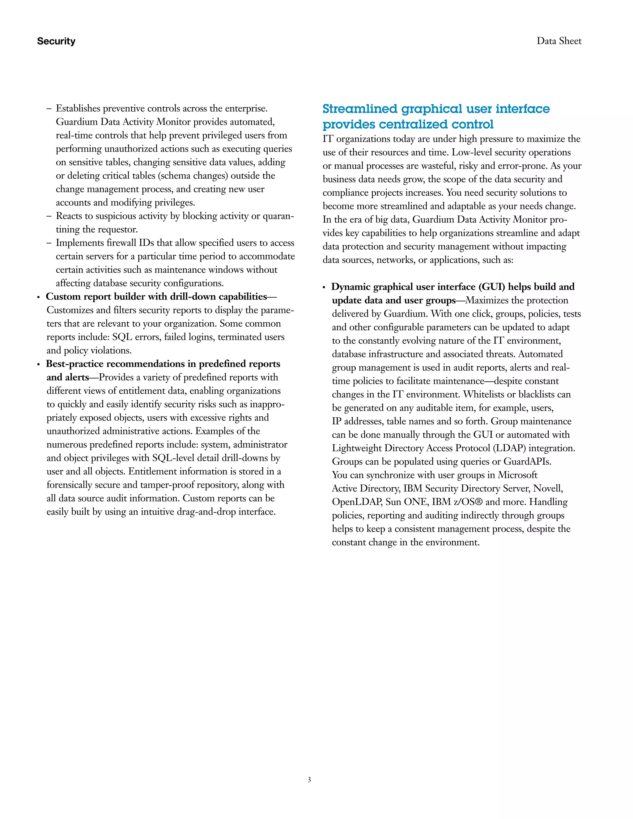 Whitepaper IBM Guardium Data Activity Monitor | PDF