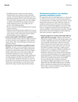 Whitepaper IBM Guardium Data Activity Monitor | PDF