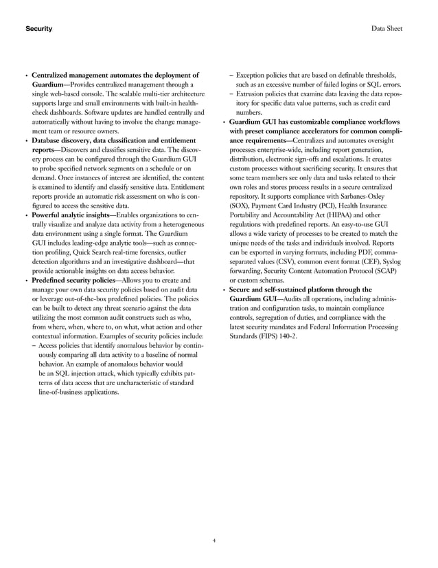 Whitepaper IBM Guardium Data Activity Monitor | PDF