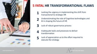 Innovate HR - Moving your team from Transactional to Strategic HR | PPT
