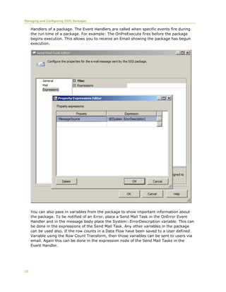 Whitepaper Managing & Configuring SSIS Packages | PDF