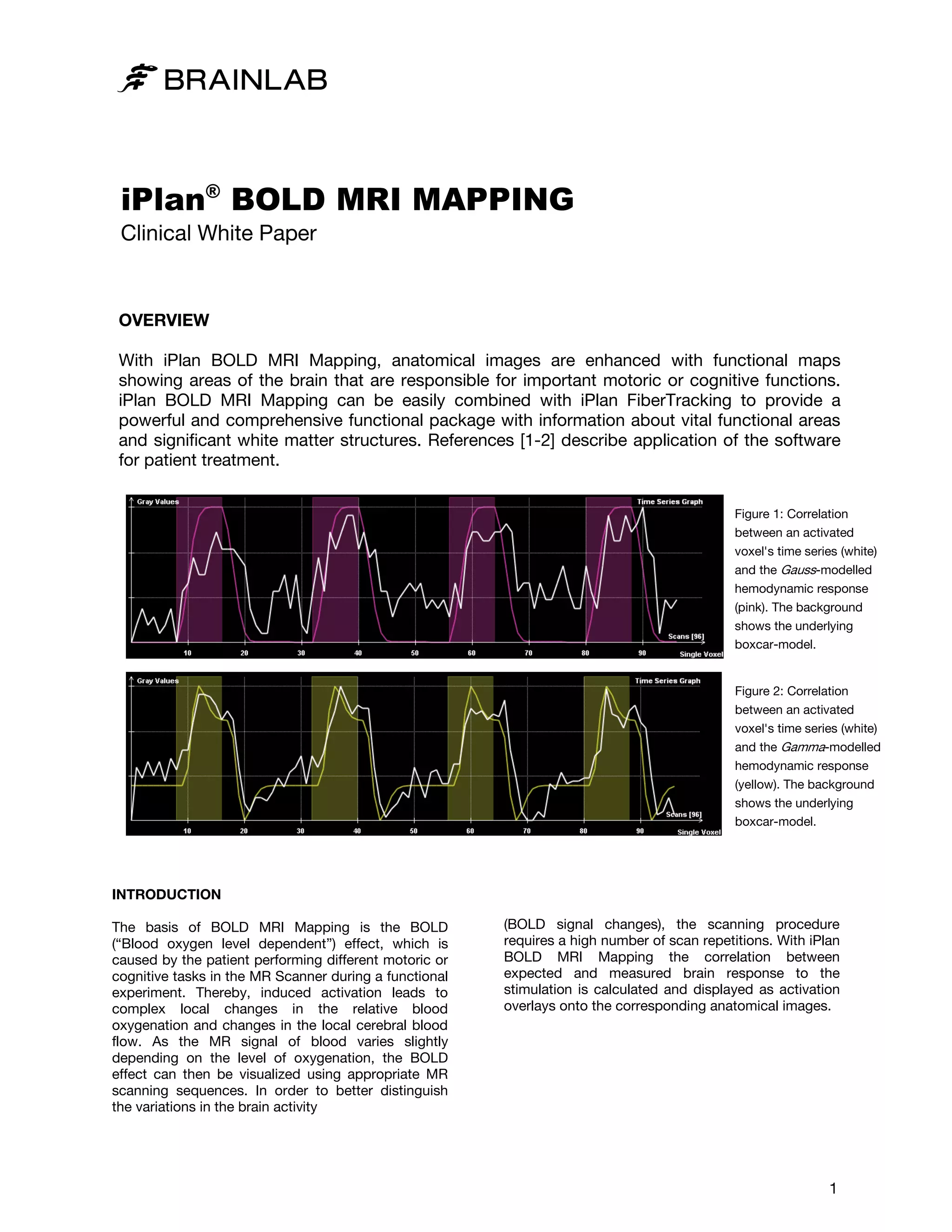 iPlan BOLD MRI Mapping Clinical White Paper | PDF