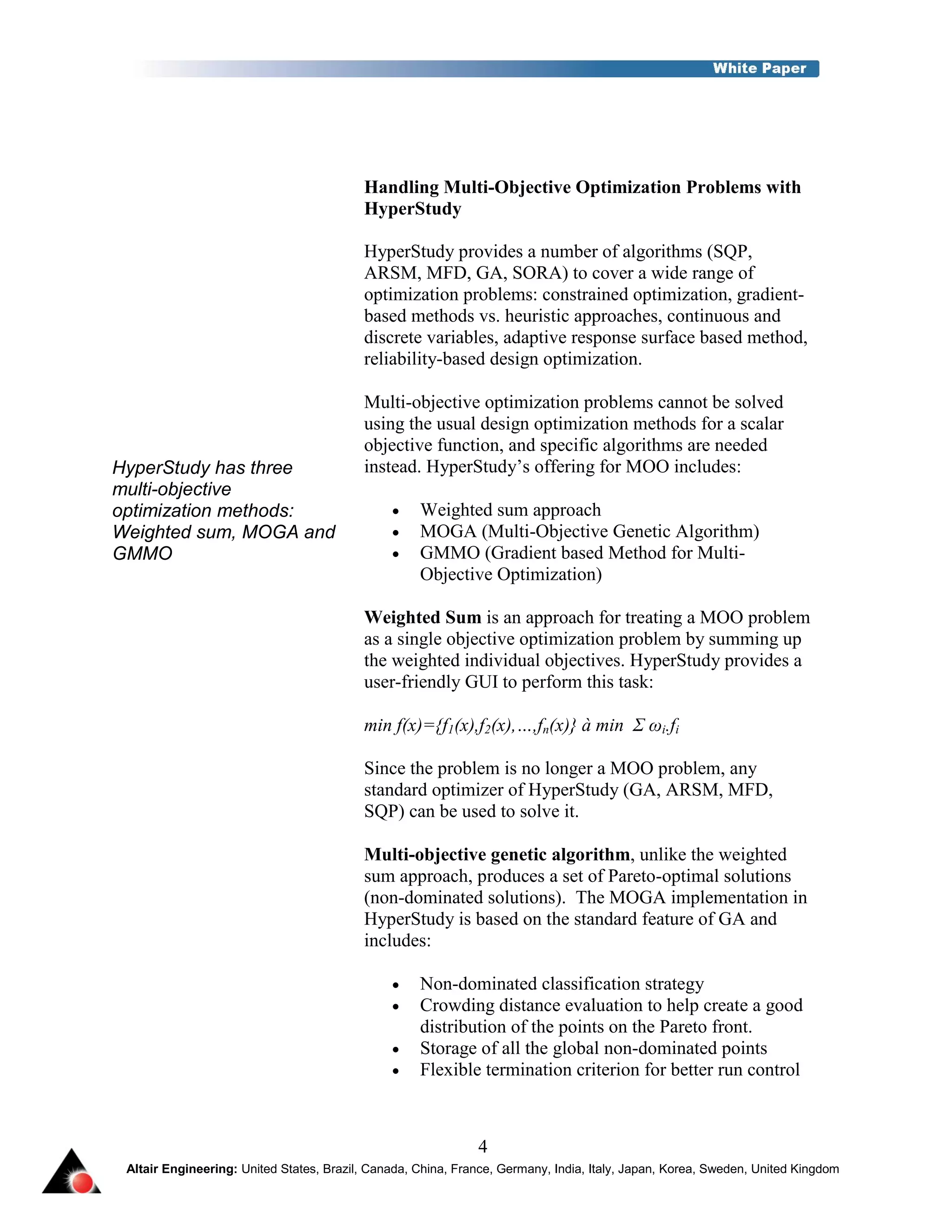 White paper multi objopt | PDF