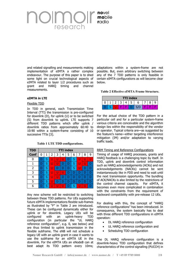 White Paper: Dynamic TDD for LTE-a (eIMTA) and 5G | PDF | Computer Networking | Computing