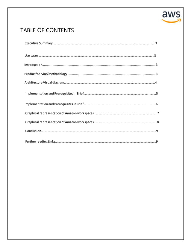 White paper on aws workspaces | DOCX