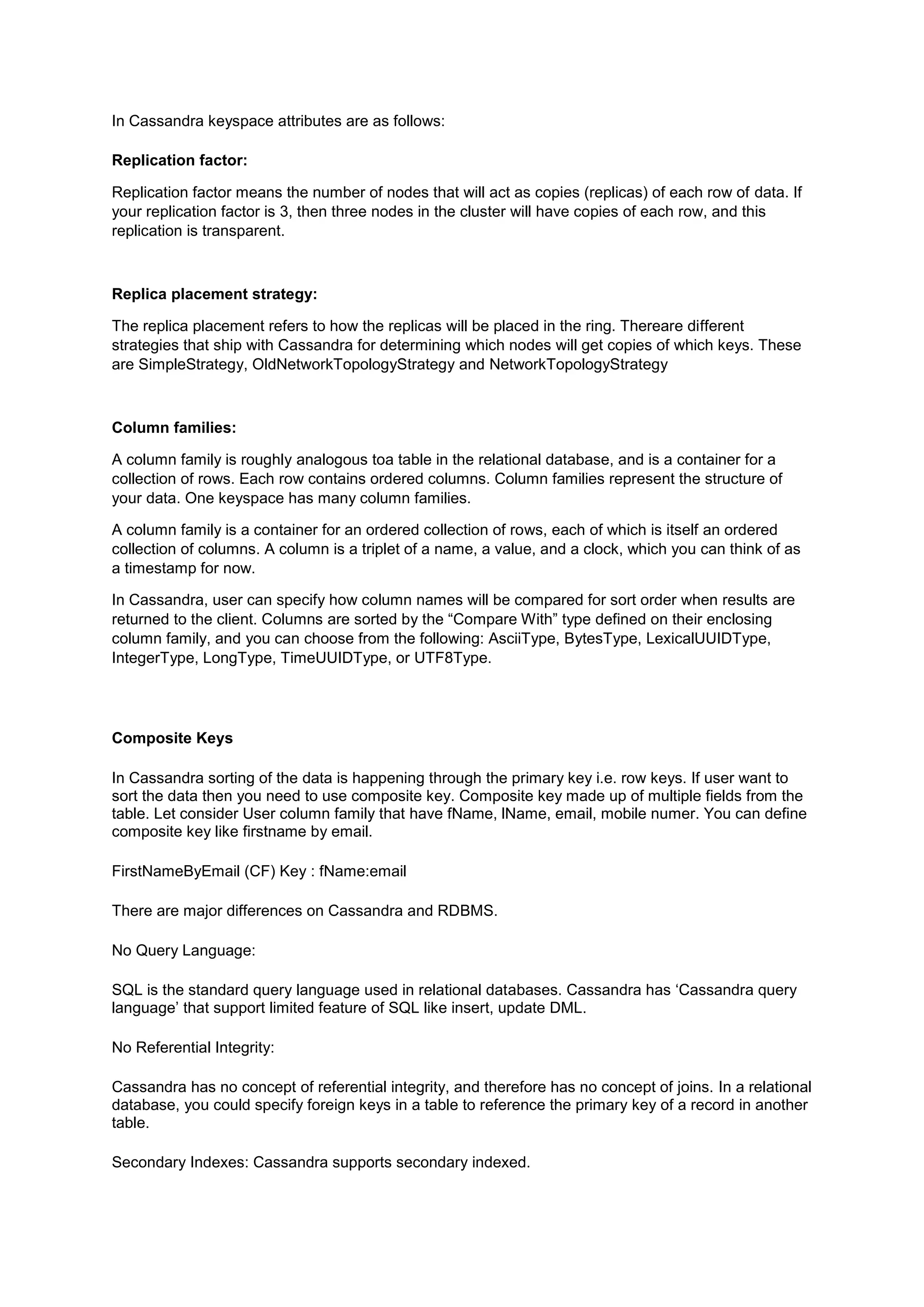 White paper on cassandra | PDF | Databases | Computer Software and Applications