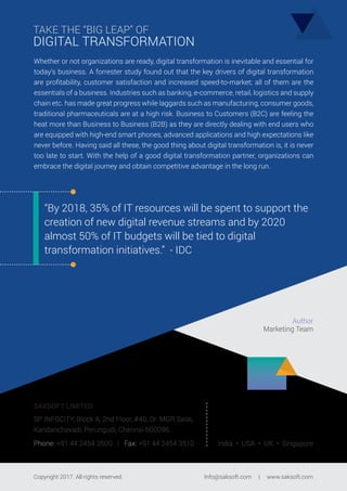 Digital transformation - whitepaper | PDF