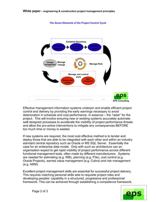 Engineering Project Management Framework white paper | DOC