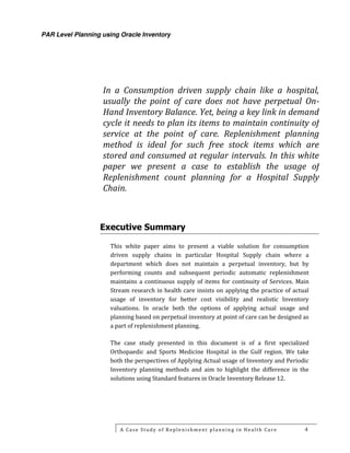 White paper on par level planning ver 2.0 | PDF