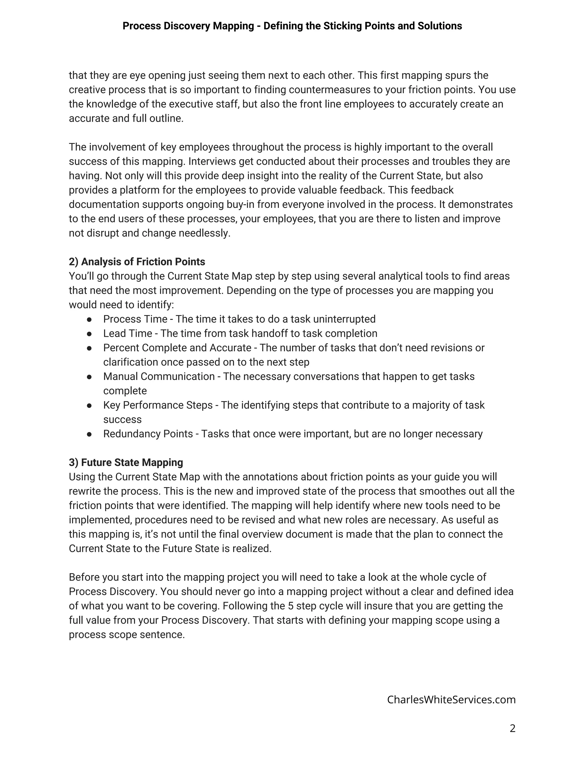 Process Discovery Mapping | PDF