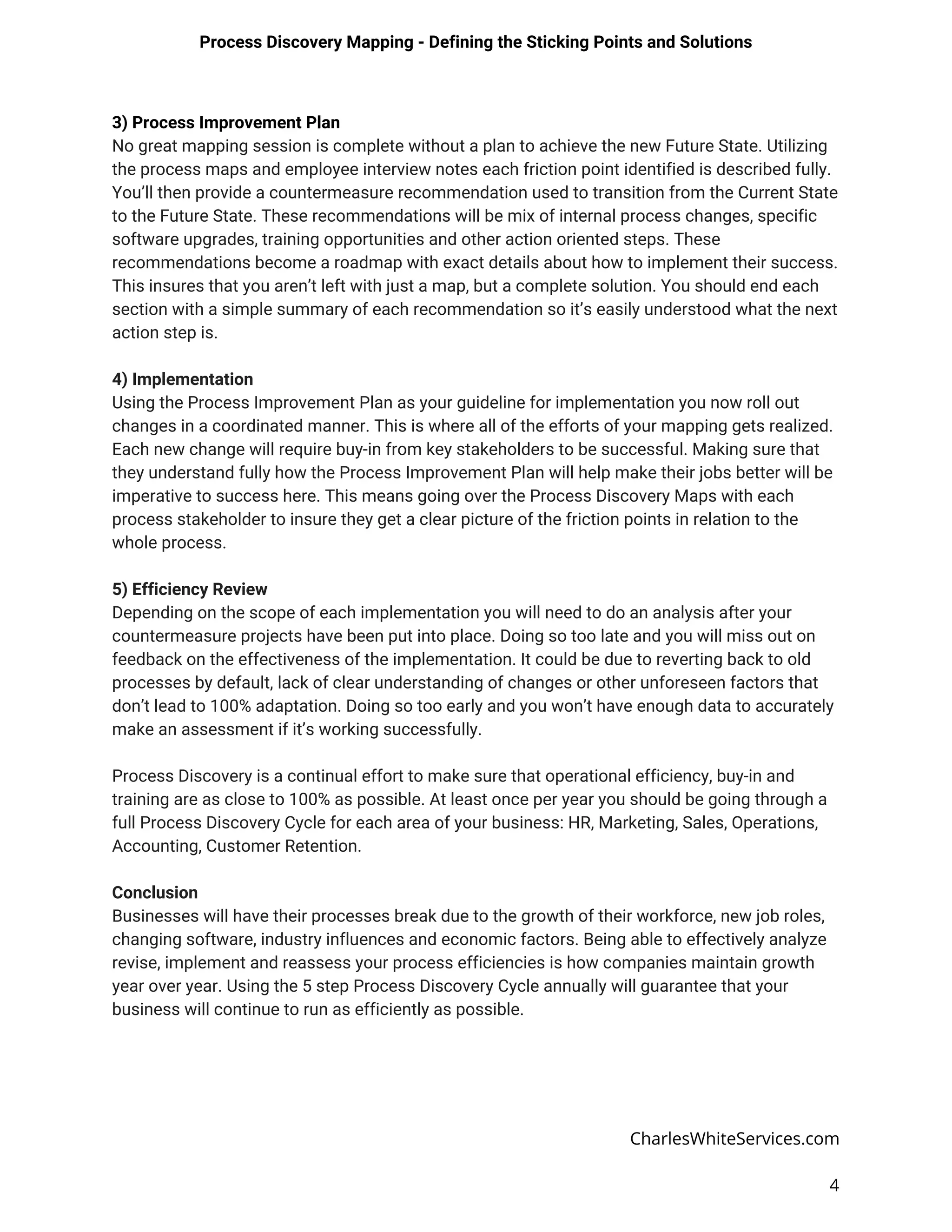Process Discovery Mapping | PDF