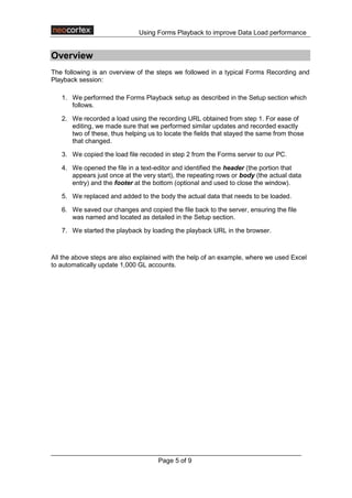 Forms Playback: Unlocking Oracle's Hidden Tool for Fast Dataloads | PDF