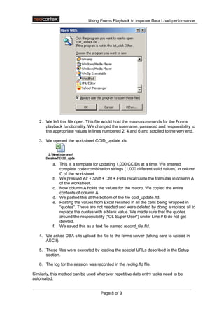 Forms Playback: Unlocking Oracle's Hidden Tool for Fast Dataloads | PDF