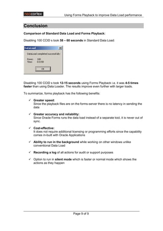Forms Playback: Unlocking Oracle's Hidden Tool for Fast Dataloads | PDF