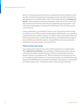 White Paper Options For Handling Your HR Function | PDF | Human Resources | Business