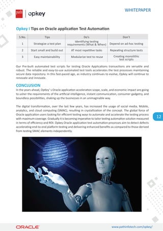 Whitepaper oracle applications_updated with new opkey logo | PDF