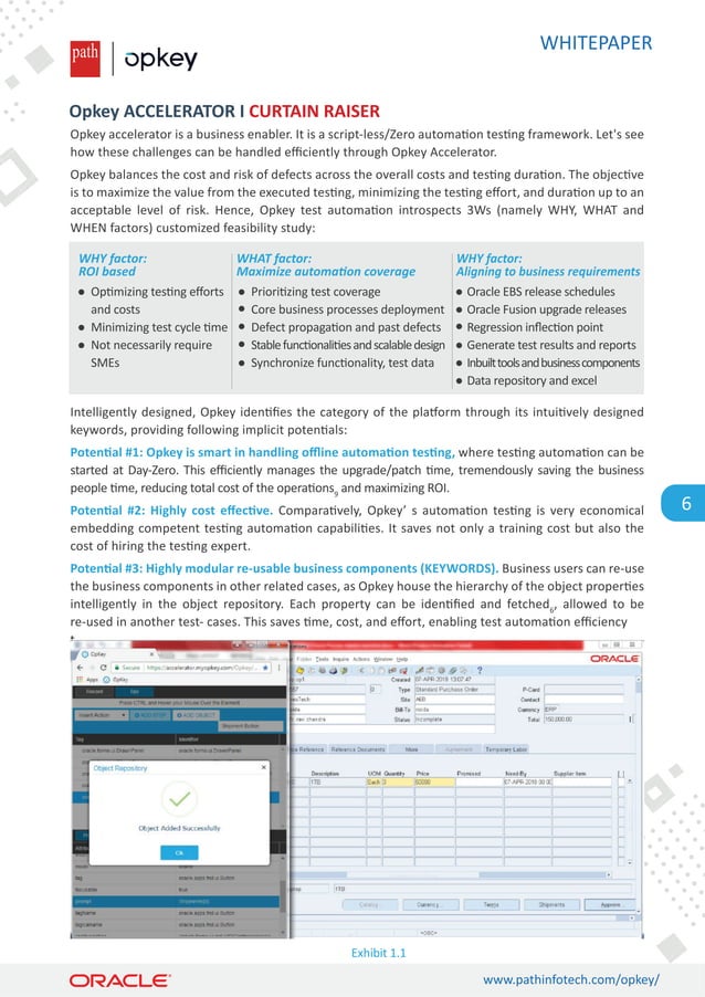 Whitepaper oracle applications_updated with new opkey logo | PDF