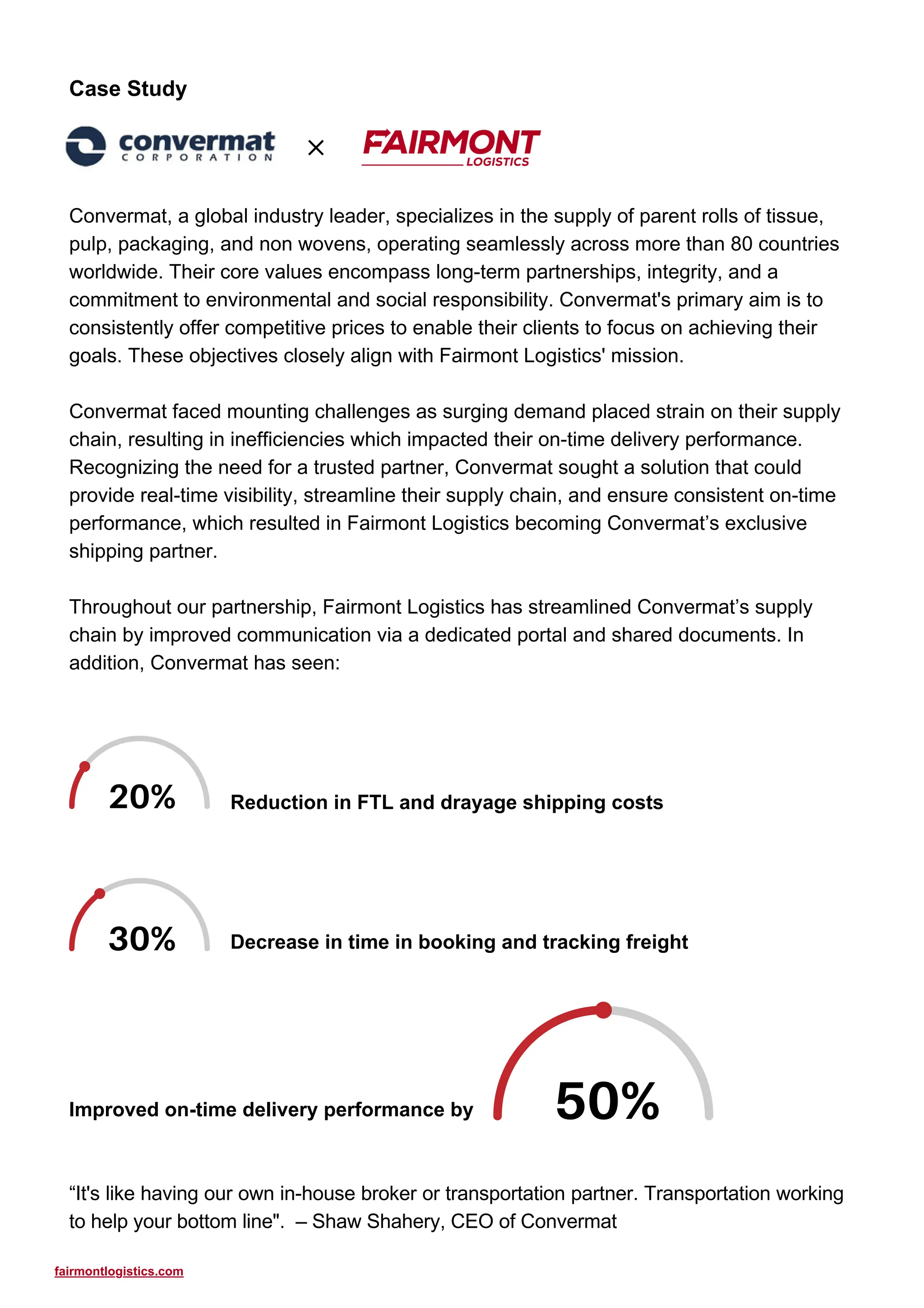 Fairmont Logistics Whitepaper Paper & Packaging | PDF