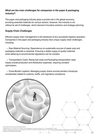 Fairmont Logistics Whitepaper Paper & Packaging | PDF