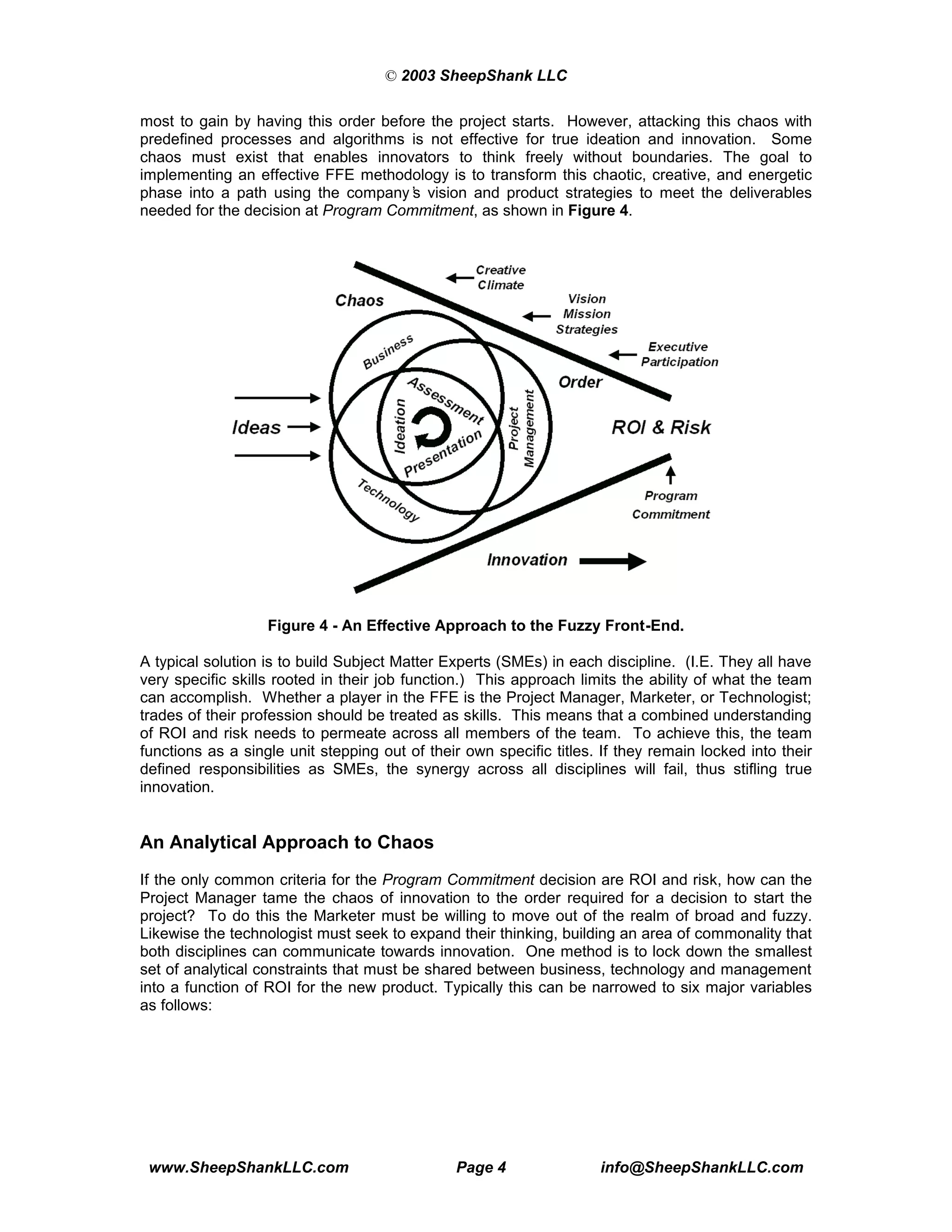 Project Management in the Fuzzy Front-End | PDF