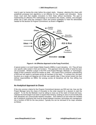 Project Management in the Fuzzy Front-End | PDF