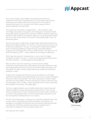 [Whitepaper] Programmatic Recruitment Advertising | PDF