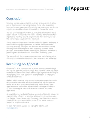 [Whitepaper] Programmatic Recruitment Advertising | PDF