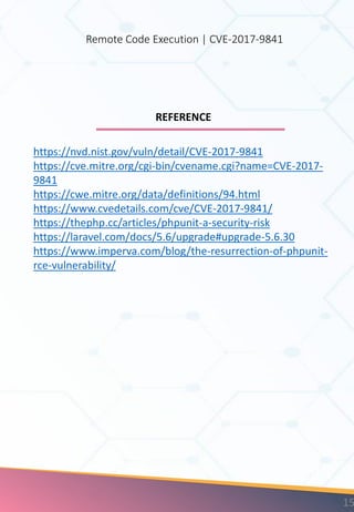 Whitepaper rce cve_2017_9841 | Remote Code Execution Laravel | PDF