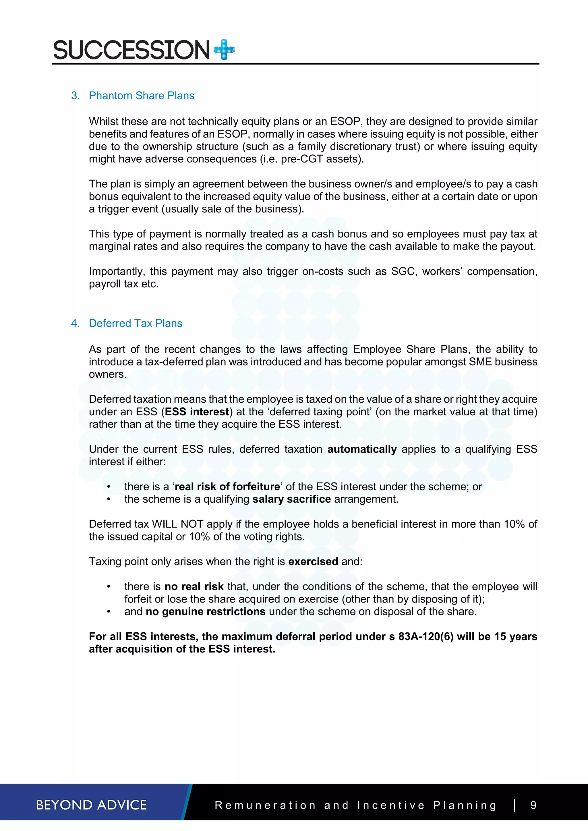 Remuneration and Incentive Planning | PDF