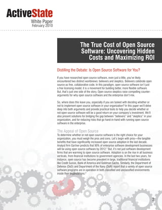 The True Cost of Open Source Software: Uncovering Hidden Costs and ...