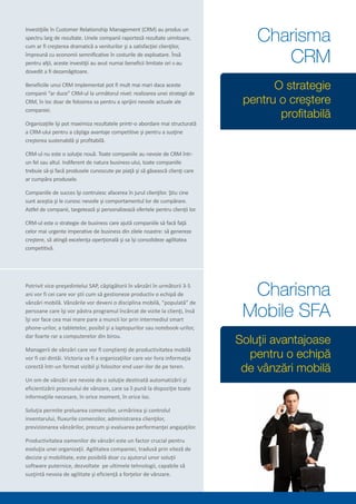 Adauga valoare solutiei tale SAP cu Charisma | PDF
