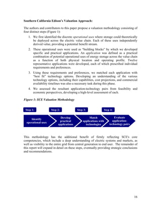 Valuation of Energy Storage White Paper by SCE | PDF