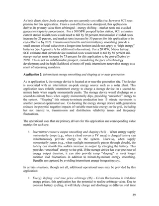 Valuation of Energy Storage White Paper by SCE | PDF