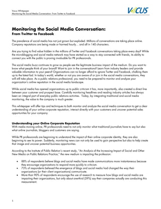 Social Media Conversation | PDF